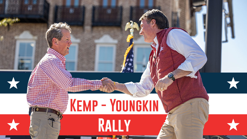 Kemp and Youngkin Campaign Rally Photography - BackLight I Cast Your Light